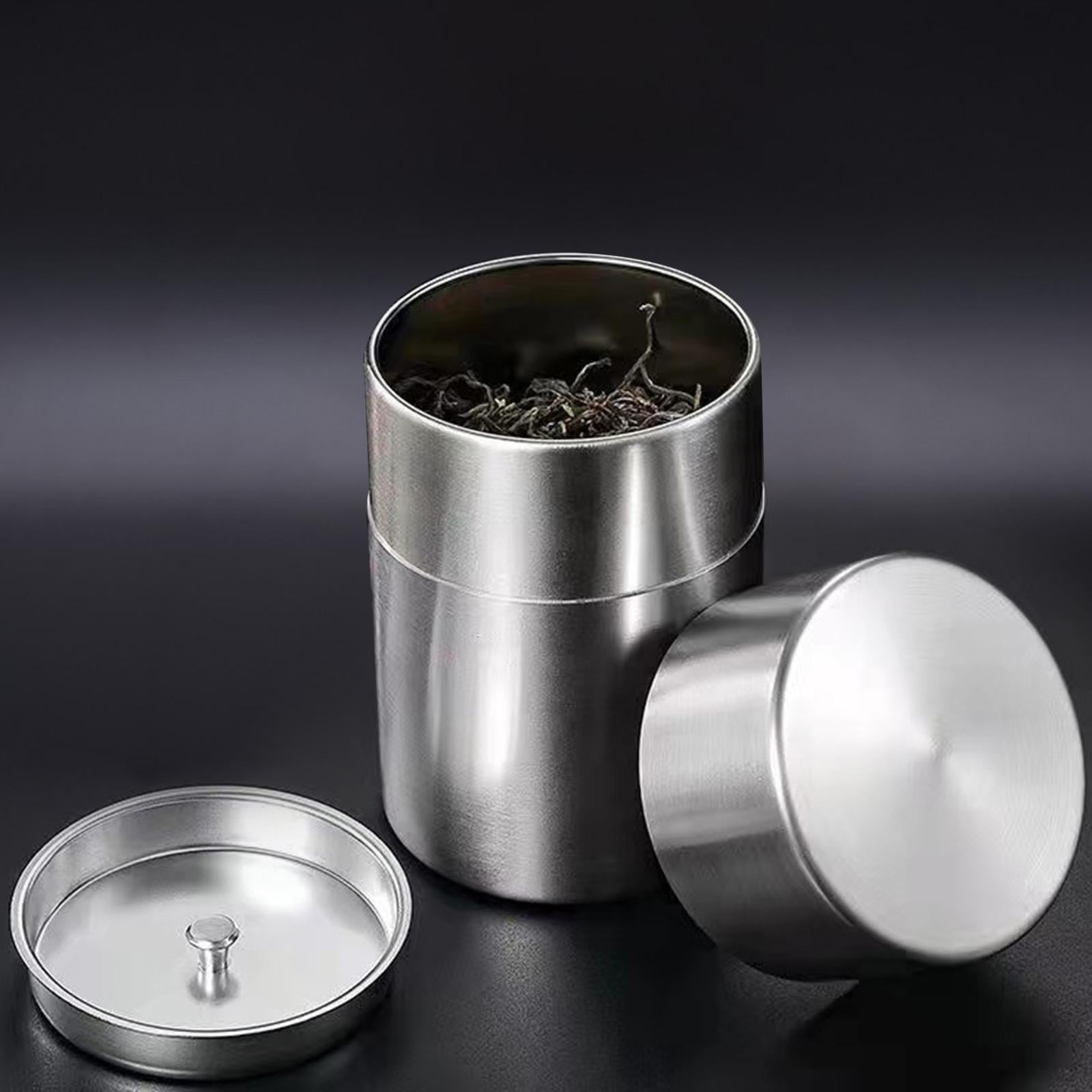 Latas de té Bote de acero inoxidable Caramelos Multiusos Nueces Bote de ...