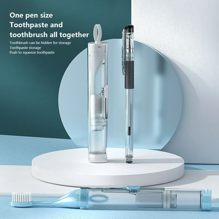 3 in 1 Plastic Toothbrush Portable Detachable Sealed Soft Handheld ...