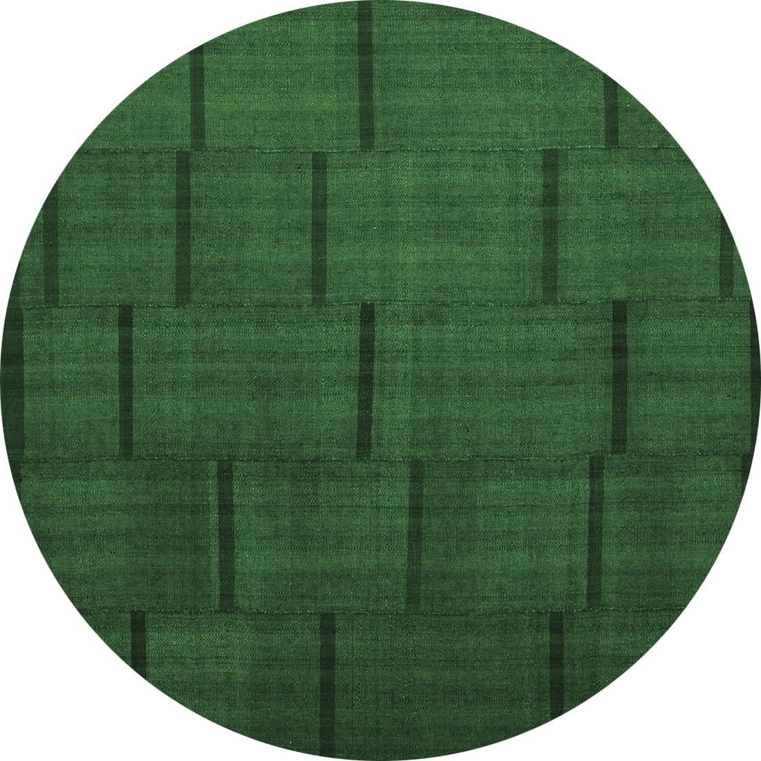 Ahgly Company Indoor Round Abstract Emerald Green Contemporary Area ...