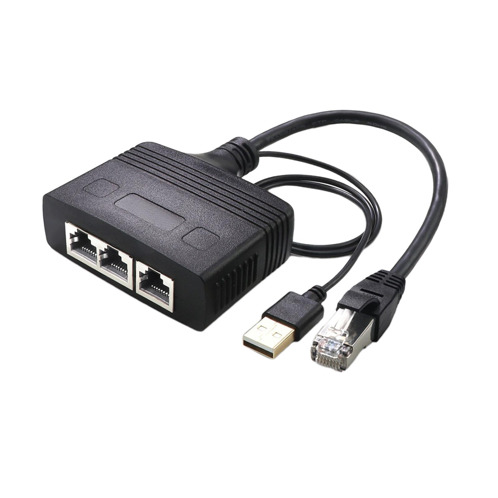 Ethernet Splitter Port for Network Plug Connector Male - Walmart.com