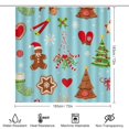 Christmas Pattern with Gingerbread And Trees Shower Curtain Set Modern ...