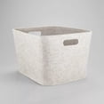 Medium Felt Storage Basket with Stitching, 14" x 10.5" Modern Fabric ...