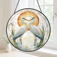 Heron Pair Acrylic Window Decor – Wildlife Inspired Hanging Art ...