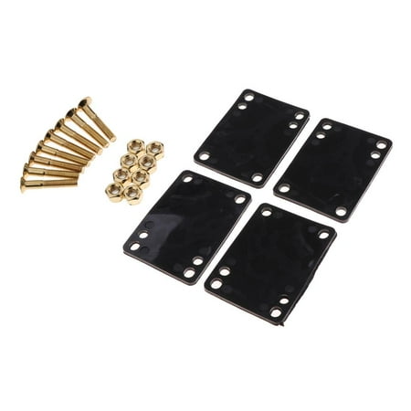 4 Pieces Skateboard Riser Pads Shock Pad Longborad Wheel Bolts Screws ...