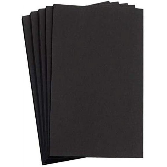 Hamilco Black Colored Cardstock Thick Paper - 8 1/2 x 11" Heavy Weight ...