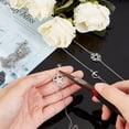 1 Box 6Pcs 3 Styles 201 Stainless Steel Pentacle Link Bracelets with ...