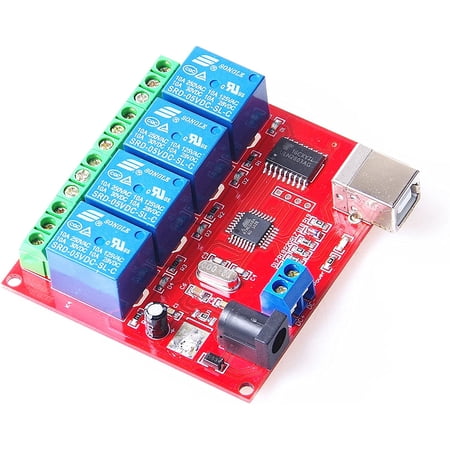 5V 4 Channel 10A PC USB Control Switch Relay Module Free Drive ...