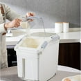 33 Liter / 50 lbs Rice Storage Container with Measuring Cup, , For Rice ...