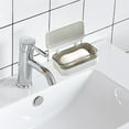 European Style Plastic Soap Box with Lid, Draining Soap Holder, Elegant ...