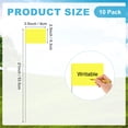 10-Pack Blank Marking Flags, 21x2.5x3.5 Inch Waterproof Yard Flags ...