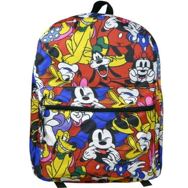 Disney Mickey and Friends All Over Print 16 Backpack - Walmart.com