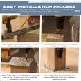 4 Sets Newel Post Fastener, Each Newel Post Mounting Kit Includes 1 ...