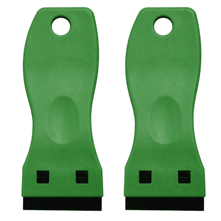 Dinohhi 2 Plastic Razor Blade Scraper 1.5" Plastic Scraper Tool with 20 ...