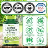TNVitamins Citrus Bergamot Extract 2000mg per Capsule, 180 Capsules ...