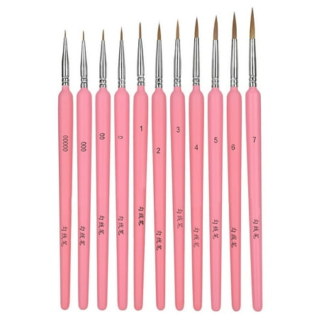 FLAMEEN Thin Painting Brushes,11Pcs Hook Line Brushes Thin Painting ...