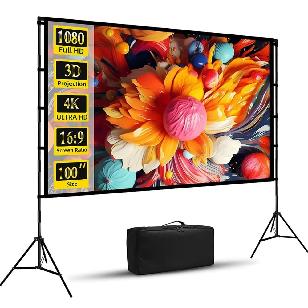 Click here for Gainvane Projector Screen With Stand 100 Inch 16:9... prices