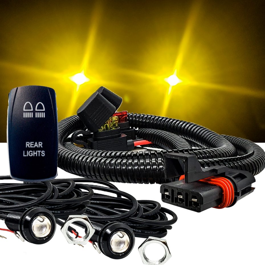 OZ-USA 5/8 Inch Amber LED 22mm Bolt Beam Rear Chase Light with Pulse ...