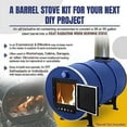 Sonret - Barrel Stove Kit Perfect For 30-55 Gallon Barrel Metal Barrel ...
