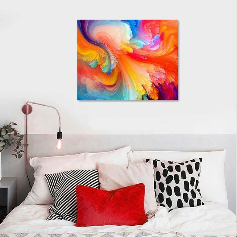 Colorful Modern Abstract Paintings Colorful Abstract Art Modern Canvas