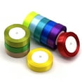 10-Color Satin Ribbon Rolls, 1 inch, 240 Yards for Crafts, Gift ...