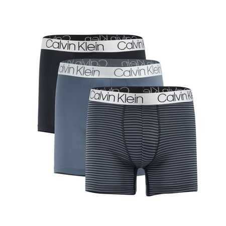 Calvin Klein Men`s Microfiber Boxer Briefs Pack of 3 (Black(NP2214-020 ...
