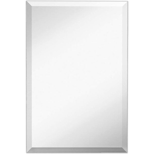 Hamilton Hills Large Simple Rectangular Streamlined 1 Inch Beveled Wall ...