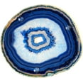 3.5-4'' Dyed Blue Color Sliced Brazilian Agate Coasters Polished ...
