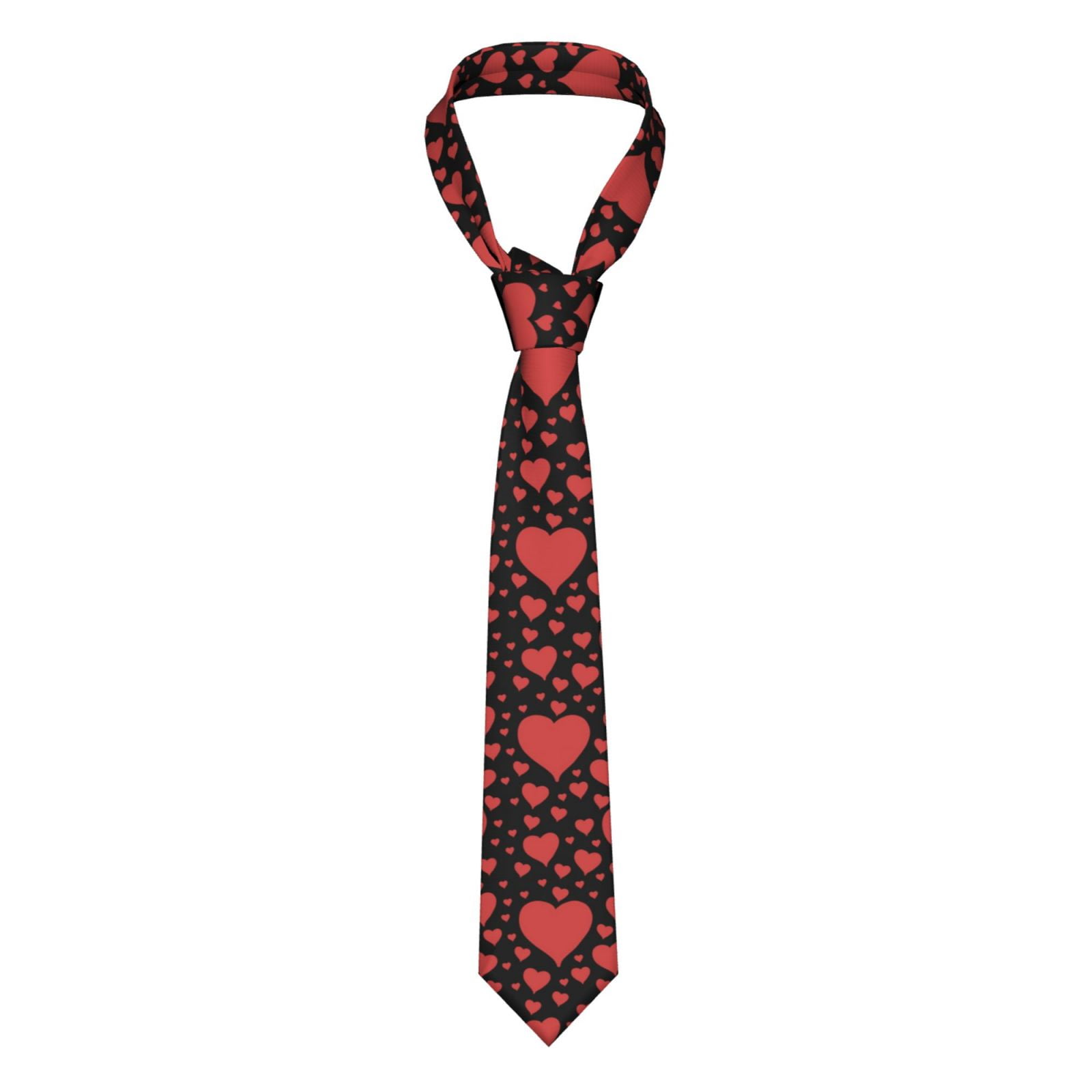 XMXY Poker Hearts Valentine Pink Mens Necktie Ties , Romantic Formal ...