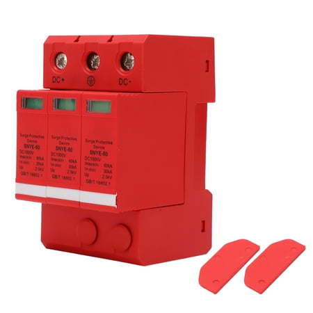 Surge Protector, Insulated Terminals Prevent Impact DC1000V Electrical ...