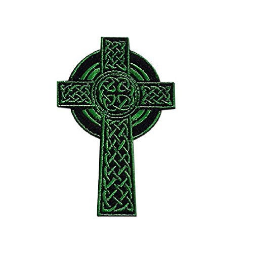 Irish Celtic Cross Green