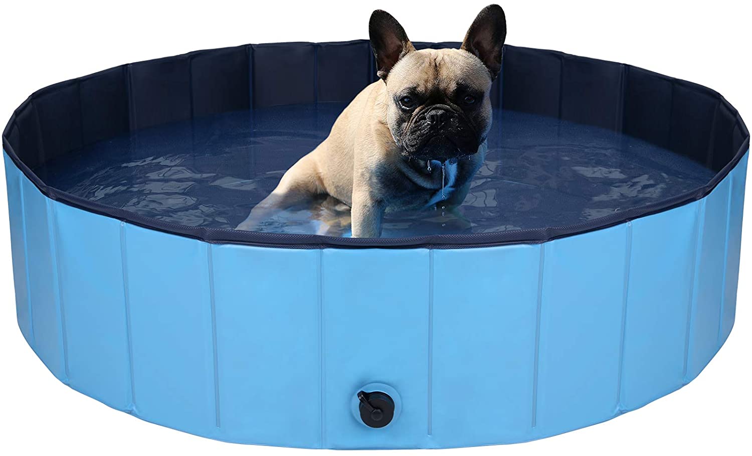 Plastic Dog Pool 47" x 12" Inches Foldable Portable Outdoor Grooming ...