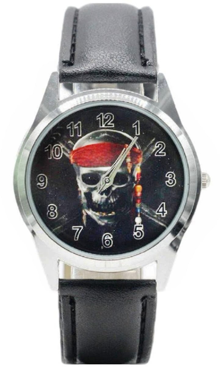 Pirates of the Caribbean Tides of War Logo Black Leather Band Wrist ...
