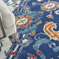 8â€™ x 10â€™ Blue and Ivory Persian Patterns Area Rug - Walmart.com