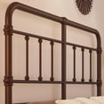King-Bed-Frame-Vintage-Farmhouse 49 inch Tall-headboard-Iron - Platform ...