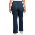 Terra & Sky Women's Plus Size Bootcut Side Slit Jeans, 31" Inseam ...