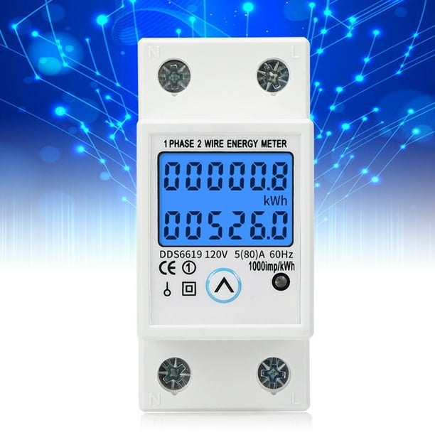 Single Phase Energy Meter Multifunctional Electric Meter Single Phase ...