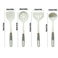 Latrodar Silica Spatula Soup Ladle Gold Plated Ring Non Stick Pots And ...
