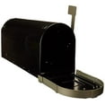 Architectural Mailboxes Brunswick, Large Steel Mailbox, Black with ...