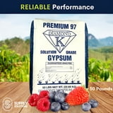 Diamond K Gypsum 50lb Premium 97 Calcium Sulfate Dihydrate Organic Lawn ...