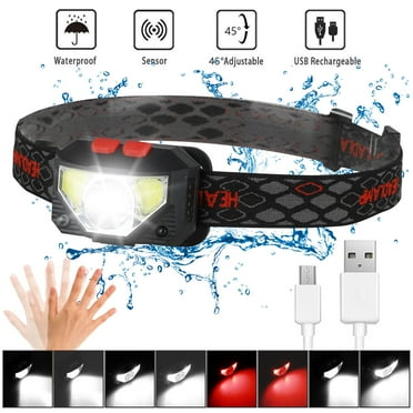 Hyper Tough 500 Lumens Rechargeable LED Headlamp - Walmart.com