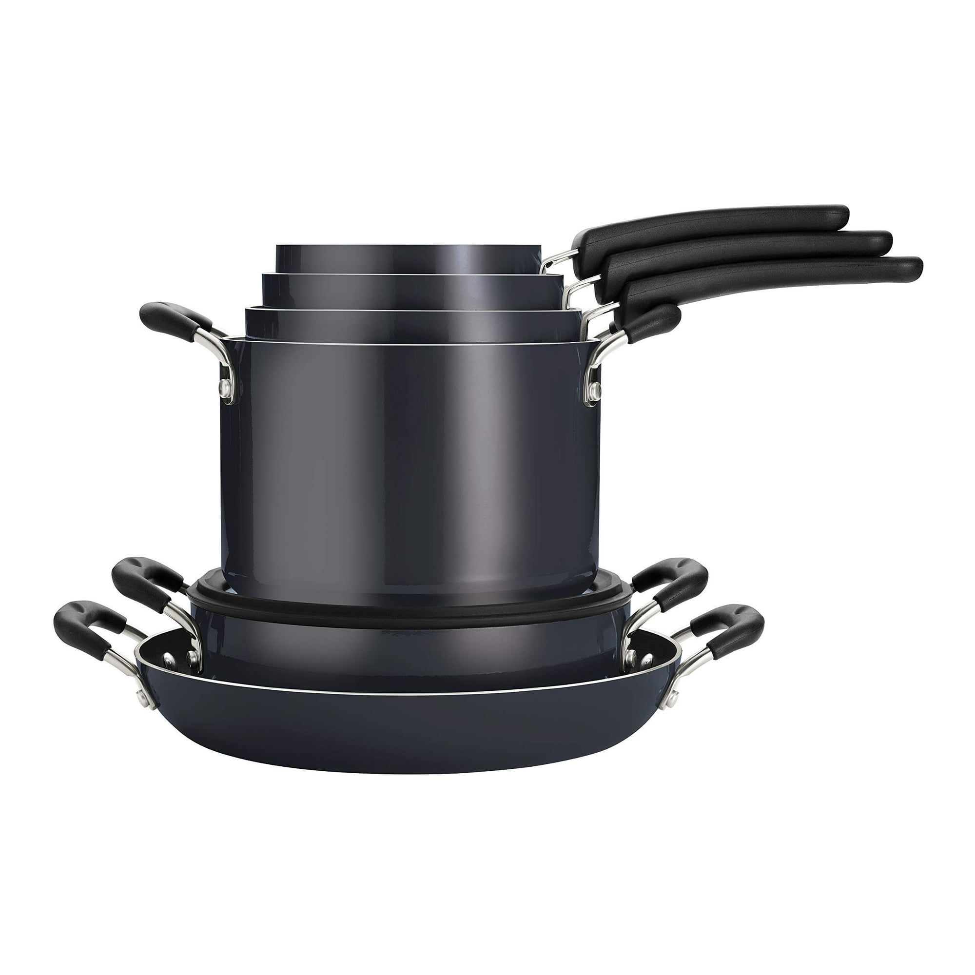 Click here for Tramontina Nesting 11 Pc Nonstick Cookware Set - G... prices