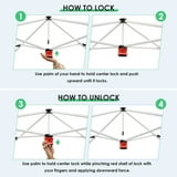 LAZY BUDDY 12'x12' Pop-up Canopy Tent, Heavy Duty, Easy Set-up, Top ...