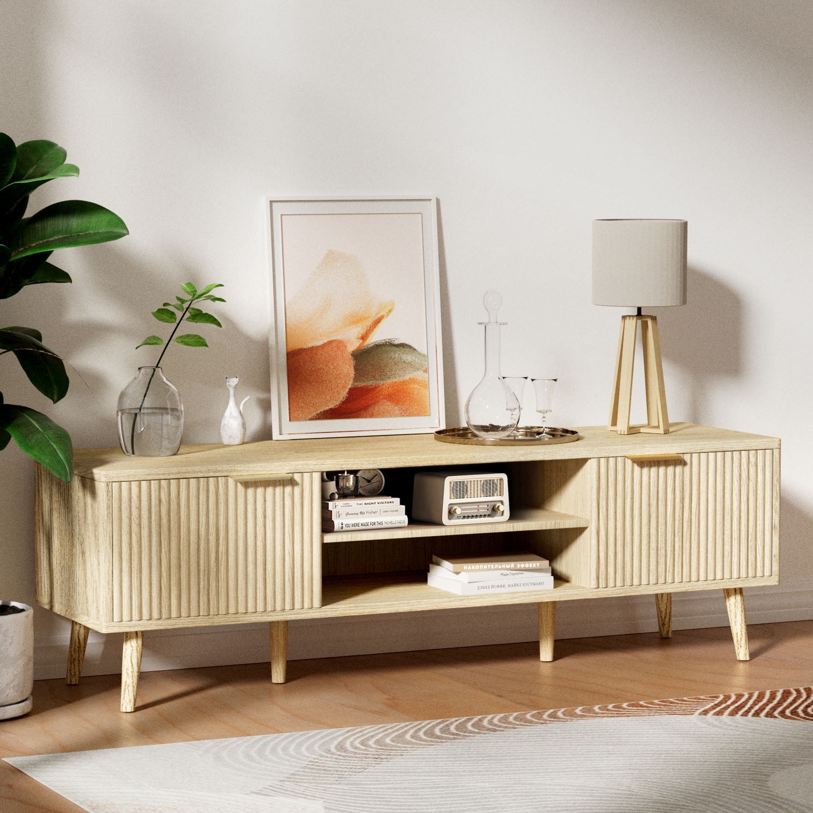 Click here for Jmgjoy Tv Stand For 60 Inch Tv  Mid Century Modern... prices