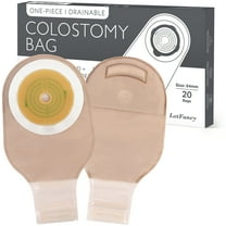 LotFancy Colostomy Bag, 20 Pack Ostomy Bag, One-Piece Drainable Pouches ...