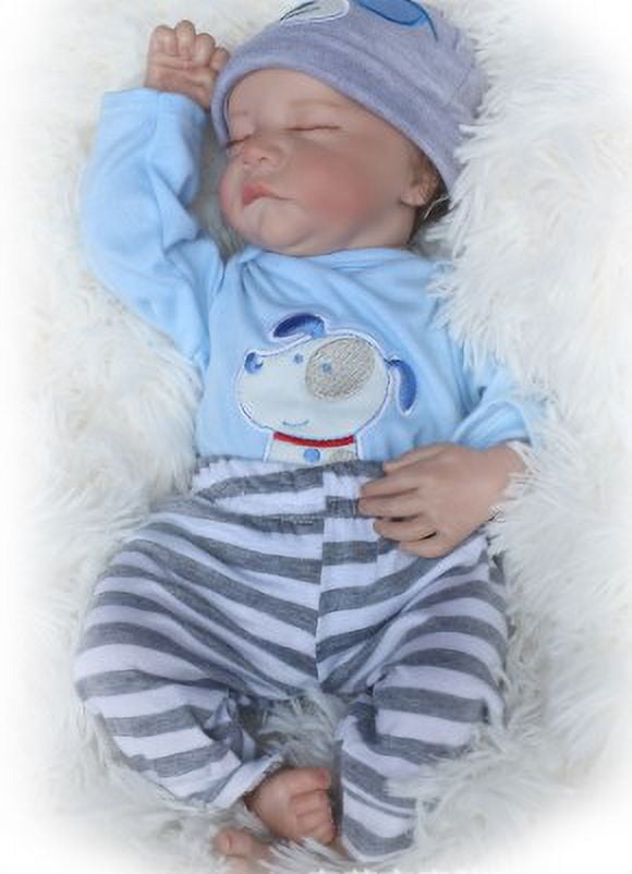 19inch Reborn Doll Levi Handmade Lifelike Baby Dolls Soft Body with Toy ...