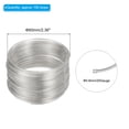 100 Loops Memory Wire, 1pcs 0.8mm 20 Gauge Jewelry Wire Craft Wire ...