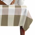 Brown White Buffalo Check Table Cloth Waterproof Tablecloths, Farmhouse ...