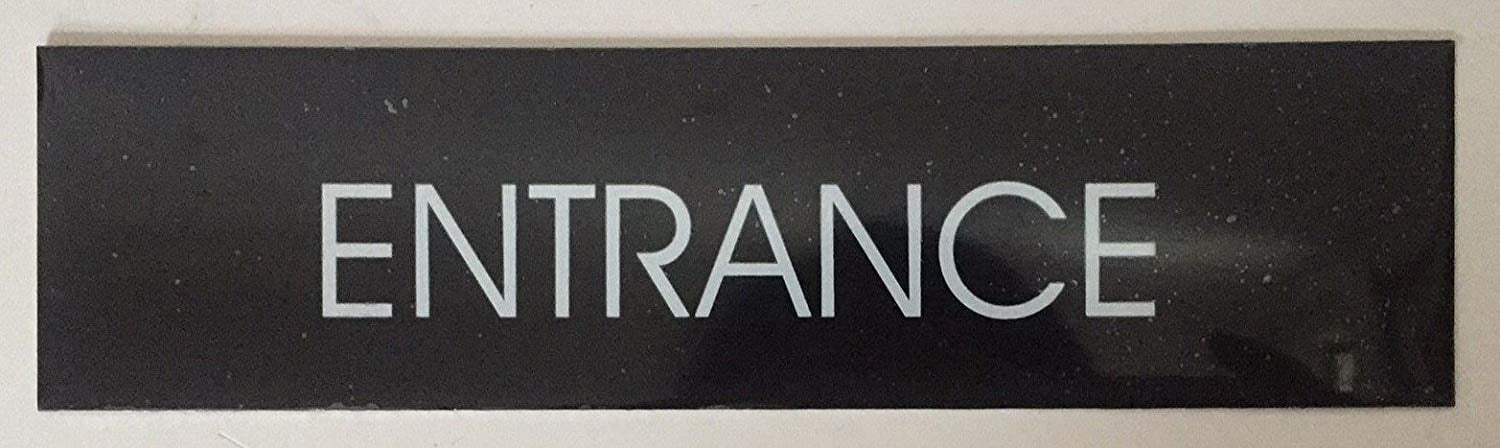 ENTRANCE SIGN (BLACK ALUMINUM) - Walmart.com