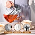 1500ML-Triangle Borosilicate Glass Teapot with Infuser for Loose Leaf ...