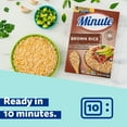Minute Instant Brown Rice, 100% Whole Grain, Microwavable, Ready in 10 ...